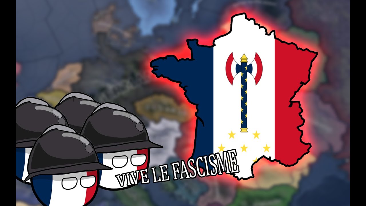 Hoi4 Facist France Timelapse 1936 - 1948 - YouTube