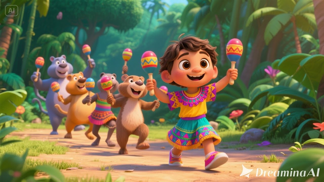 Shake Your Maracas Song | Fun Latin Music for Kids | Dance and Sing ...