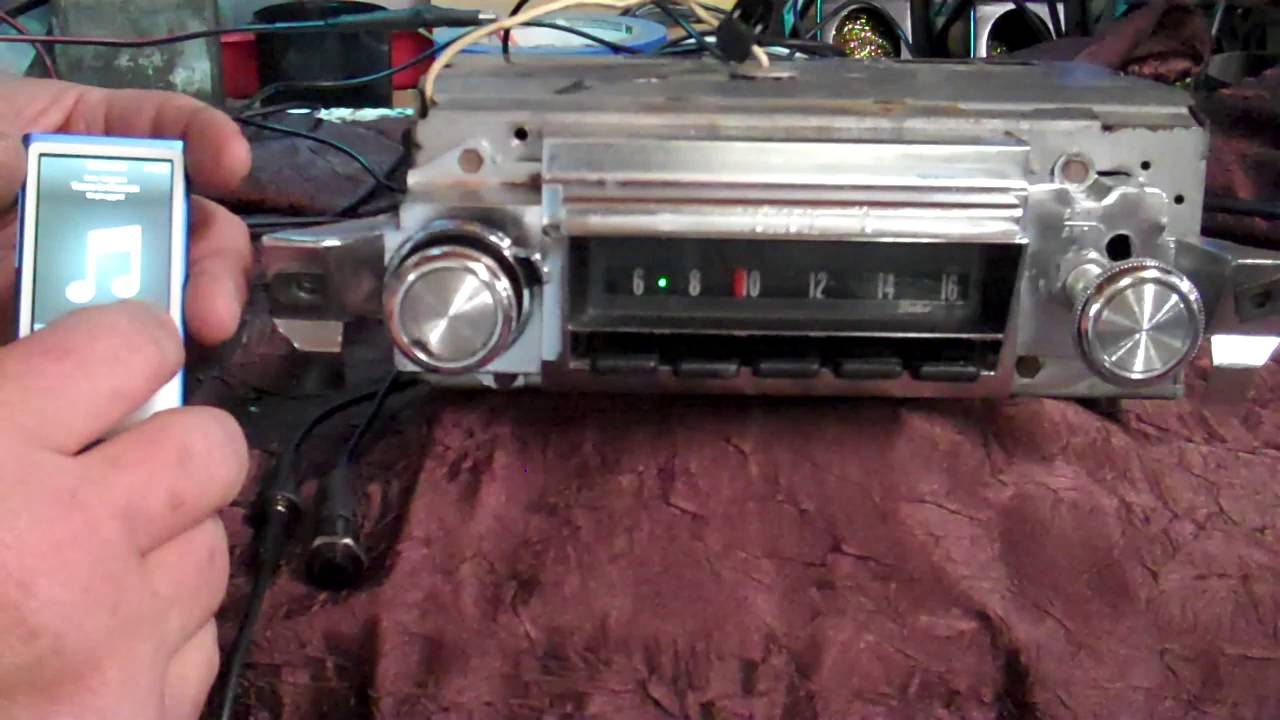 1968 Pontiac Firebird original AM radio - YouTube