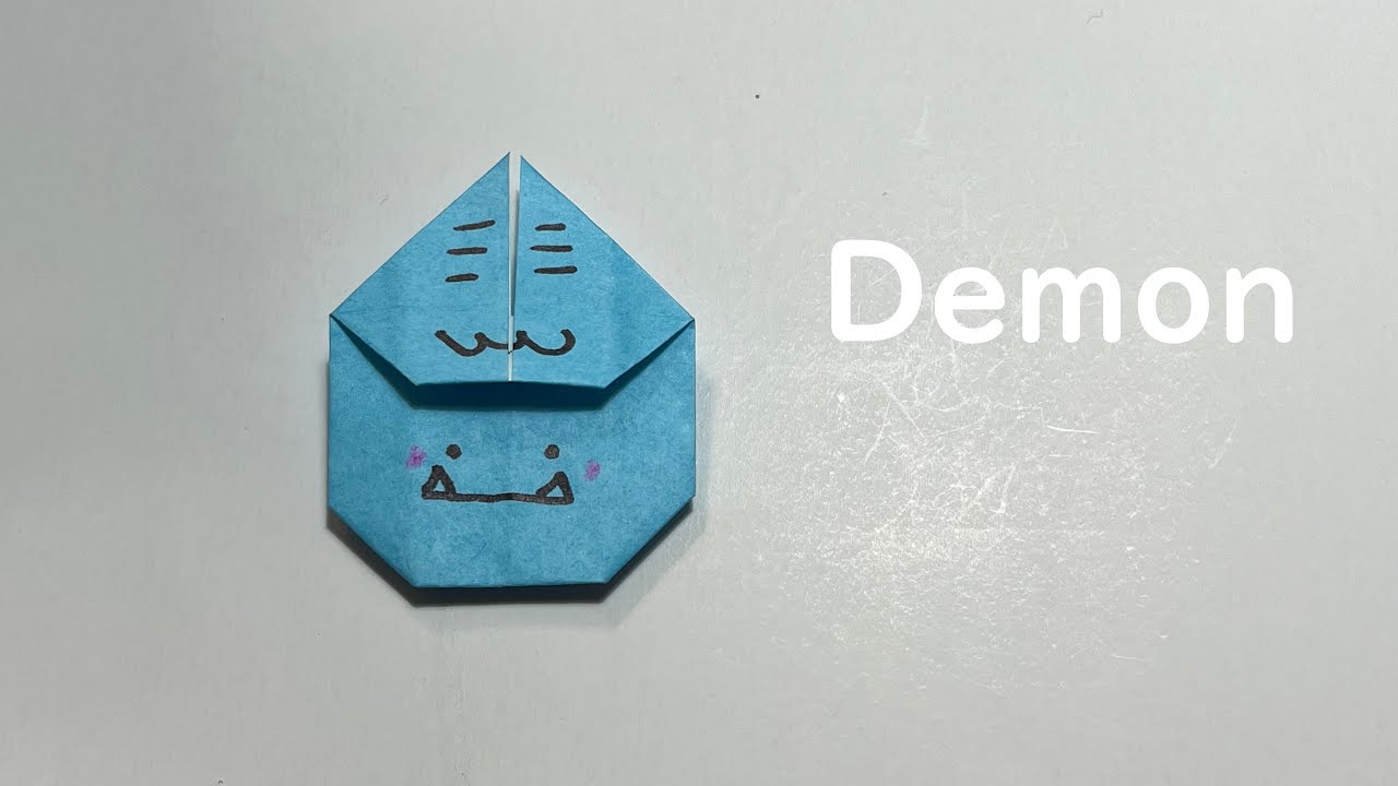 【折り紙・origami】鬼 Demon - YouTube