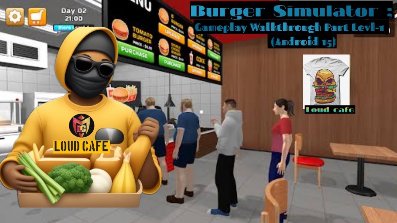 Burger Simulator ;Gameplay Walkthrough Part Levl-1 (Android 15) - YouTube