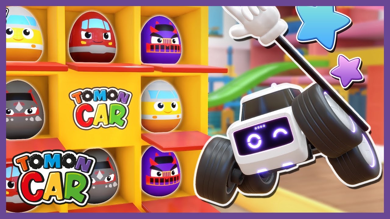 Find the tomoncar in the surprise egg! Learning Color names nursery ...