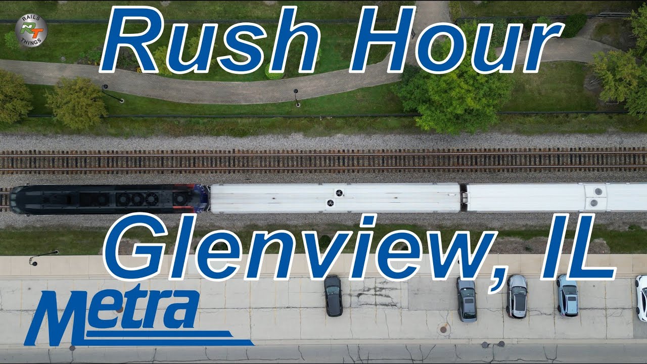 Metra Rush Hour - Glenview, IL - YouTube