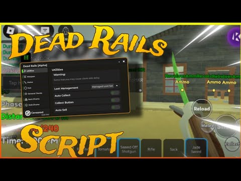 Dead rails script | Roblox | multi-equip, auto fuel, insta bandages ...