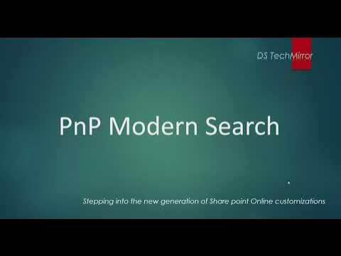 PnP Modern Search | How to configure and use modern search webparts in SharePoint online - YouTube