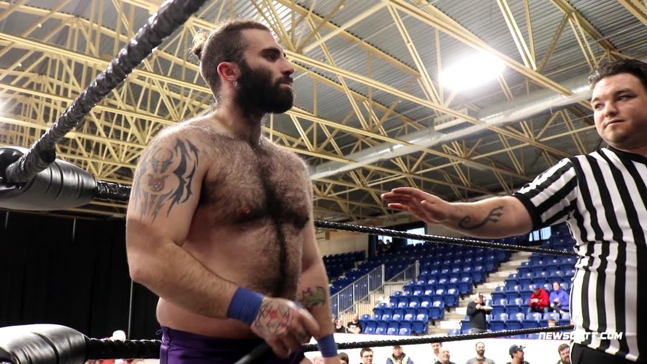 Thad Hairy Howett vs Bushwhacker Luke - UCW Yarmouth May 9th 2019 - YouTube