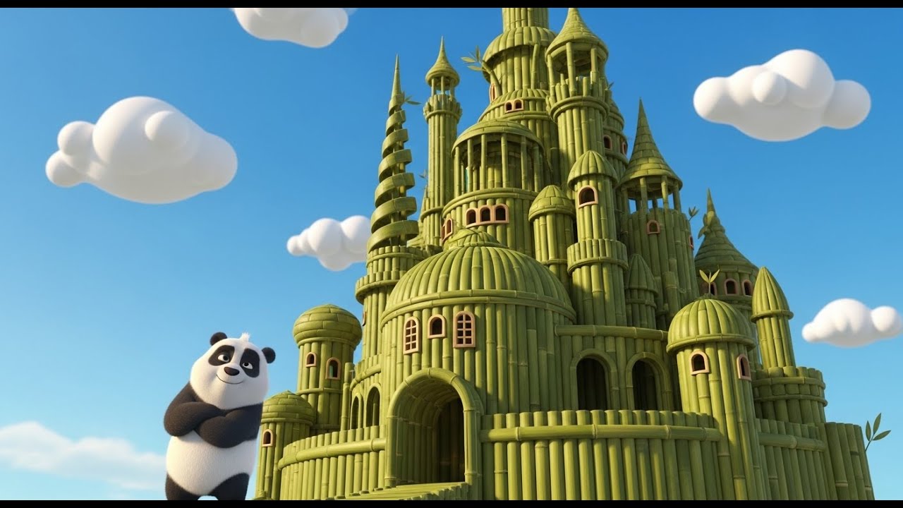 The Panda Who Built a Castle | Nursery Rhymes and Kids Songs - YouTube