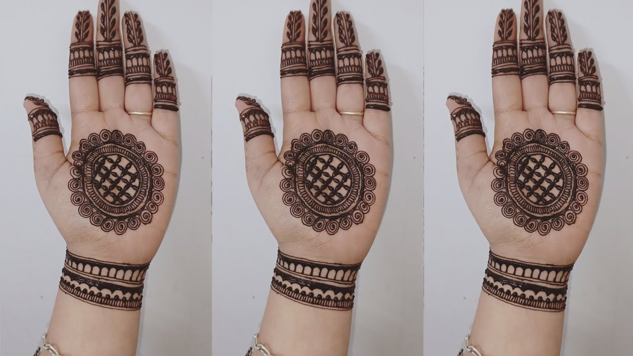 Easy Gol Tikki mehendi design/mehndi ki design/simple mehndi design😍 ...