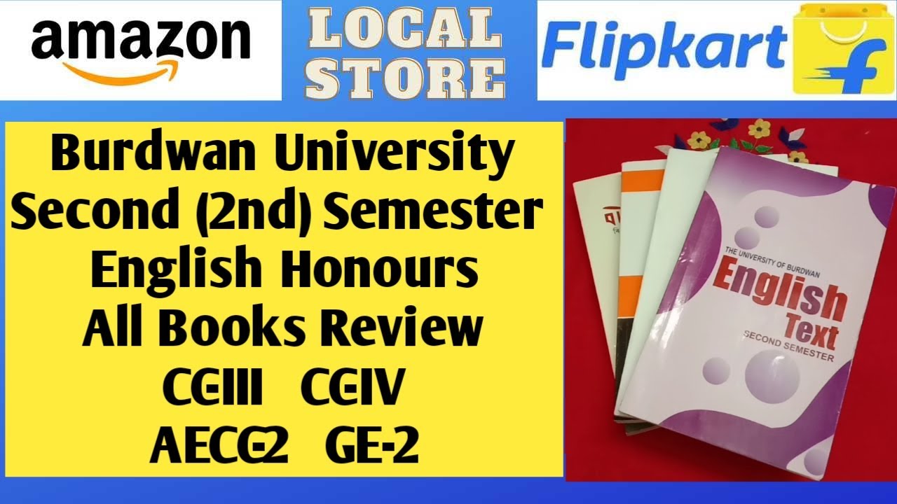 Second (2nd) Semester English Honours All Books Review | Burdwan ...