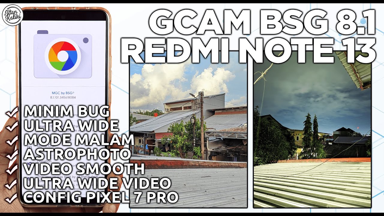 GCAM REDMI NOTE 13 | Google Camera GCam BSG 8.1 Redmi Note 13 Config ...