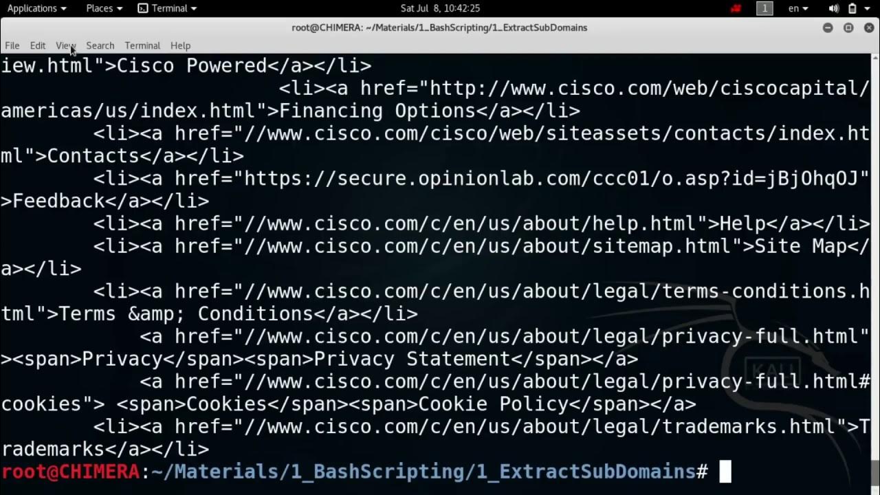 1- Bash Scripting - Extract Sub Domains From Website - YouTube