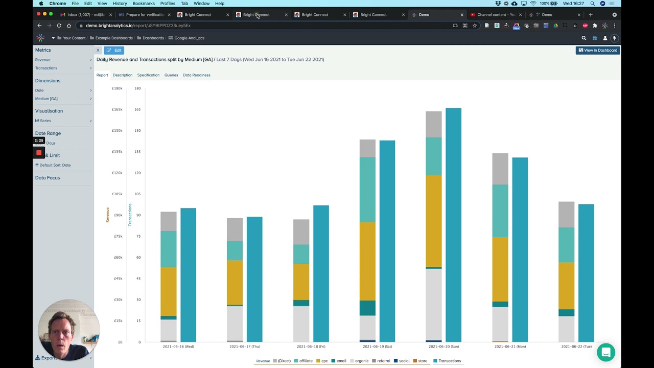 Bright Analytics - OAuth Example - YouTube