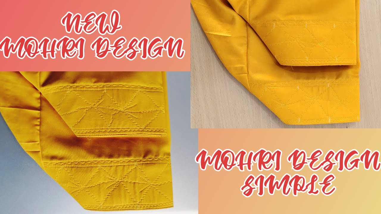 New Mohri Design / Poncha Design | salwar ki mohri design | Simple ...