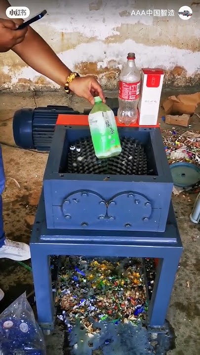 Various Types Of Bottles Crashing Process Recycle Machine Recyling Reuse Video Machine