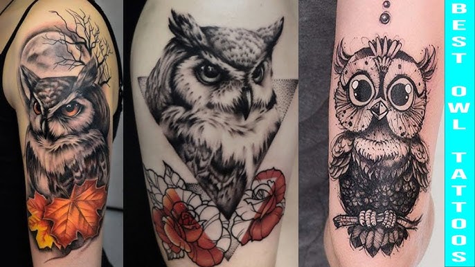 Owl Tattoos On Back