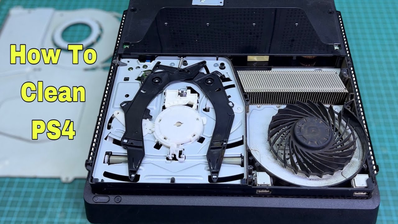 How To Clean PS4 Slim Fan Clean And Assembly Again - YouTube