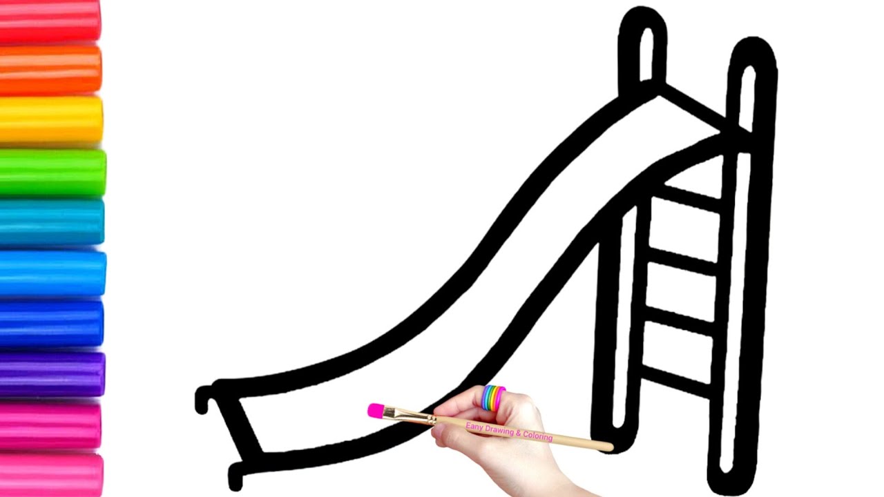 Slide Easy Drawing, Painting and Coloring for Kids & Toddlers|How to ...