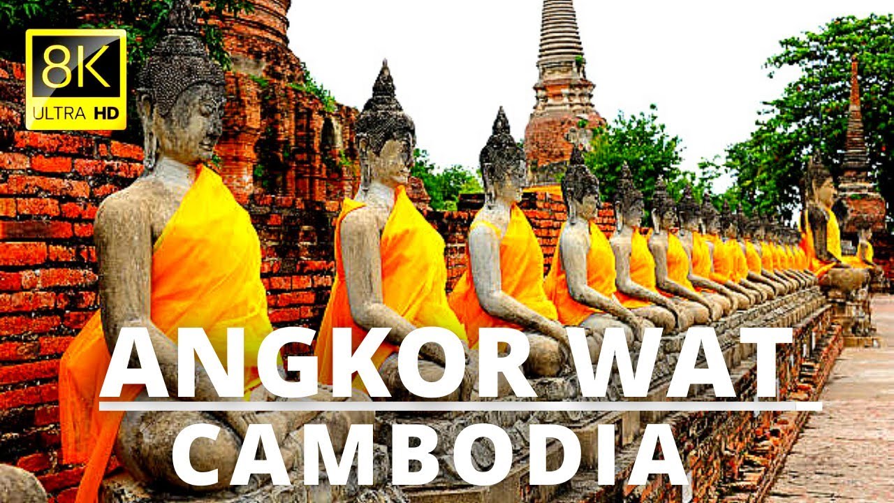 Angkor Wat, Cambodia In 8k Ultra HD Video - HDR Cambodia 8k Drone Video ...