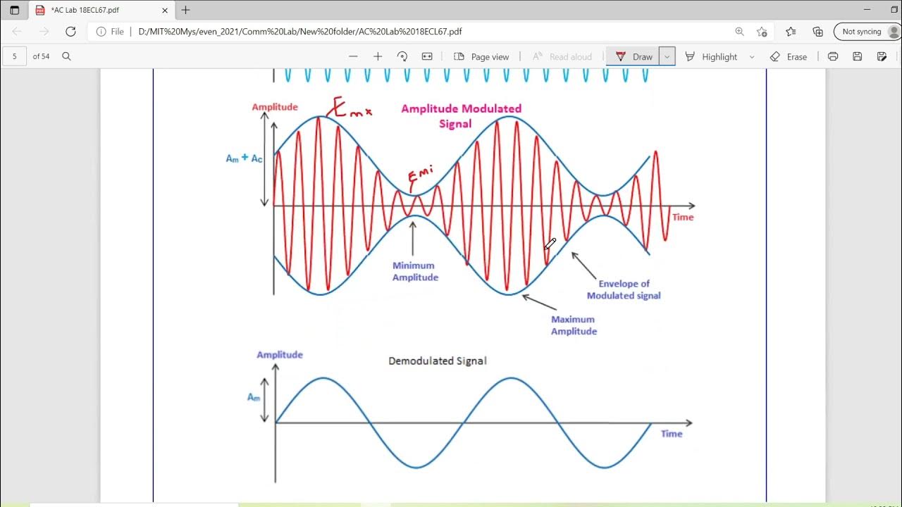 Amplitude Modulation and Detection | Hardware EXP1 | Communication Lab | VTU 6th SEM ECE - YouTube