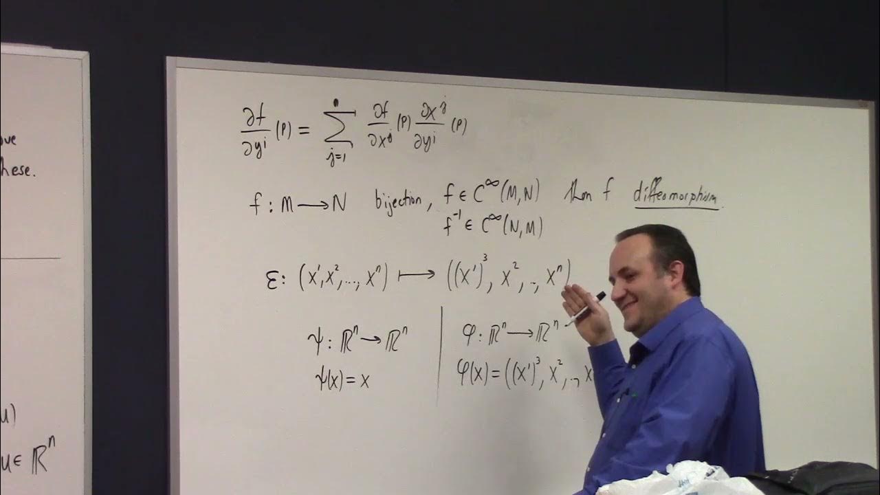 Manifolds: smooth maps and diffeomorphism, atlas vs. maximal atlas, 1-18-24 part 2 - YouTube