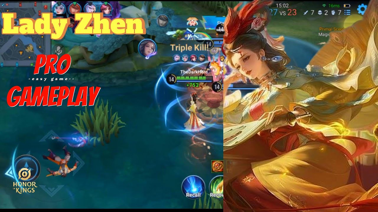 Lady Zhen - Honor of Kings | MVP & COMEBACK Gameplay - YouTube