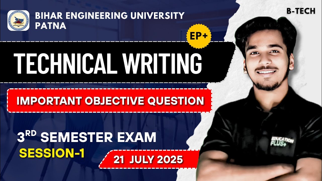 Technical Writing | Important Objective Question | 3rd- Semester Exam ...