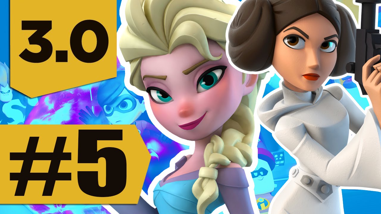 Disney Infinity 3.0: Toy Box Takeover Princess Leia & Elsa Tag Team ...