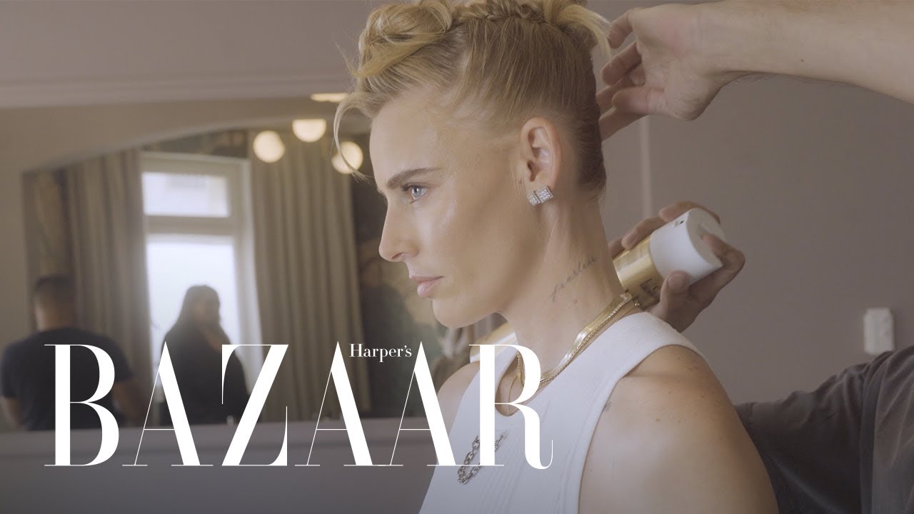 Model Lauren Wasser Gets Ready for The Louis Vuitton Show in Paris ...