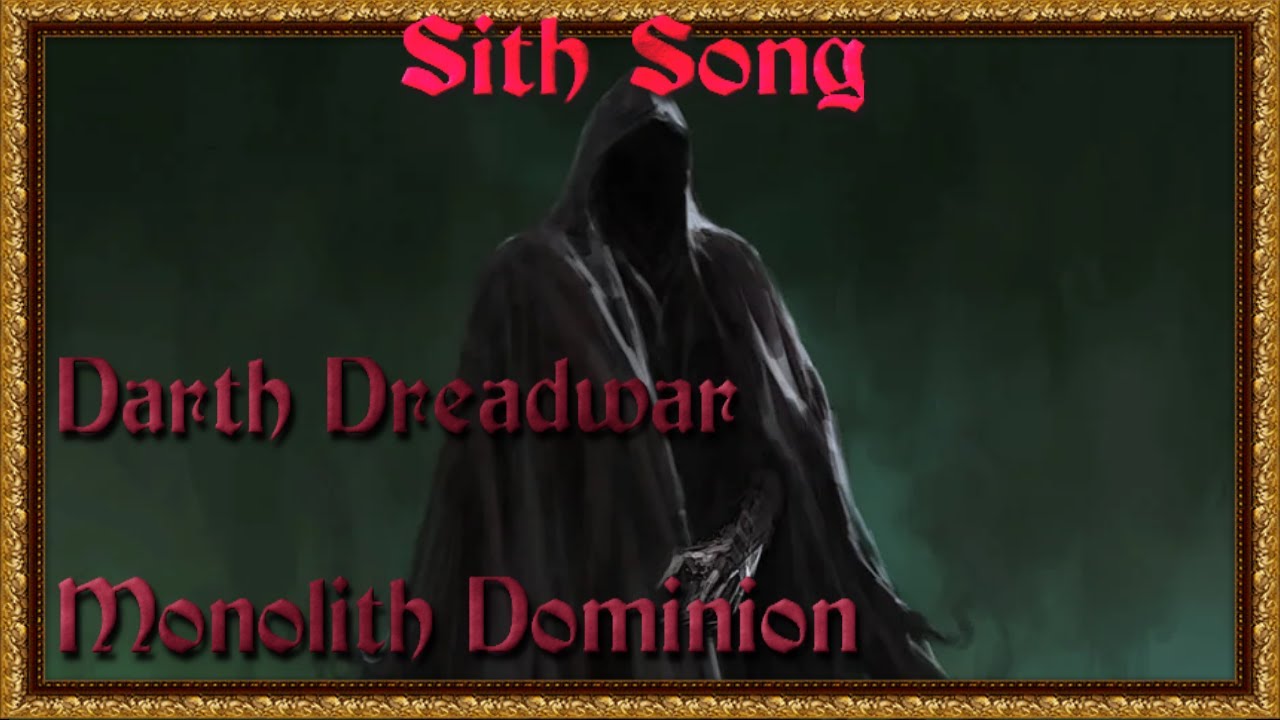 Monolith Dominion: Darth Dreadwar - AI Star Wars Sith Song - YouTube
