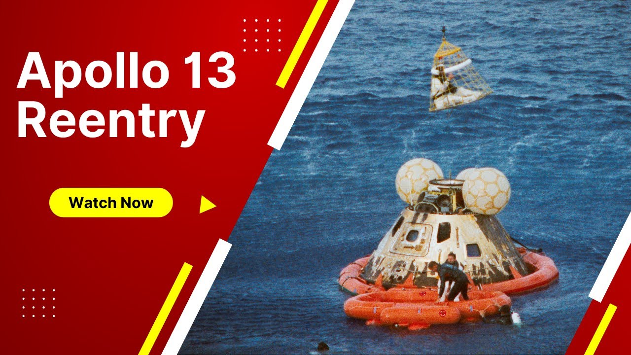 Apollo 13 Re entry 1970 - YouTube
