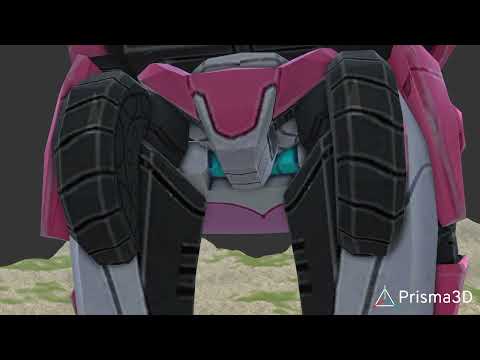 Two arcee from transfomers fart to Jenny xj9 face Prisma 3d animation