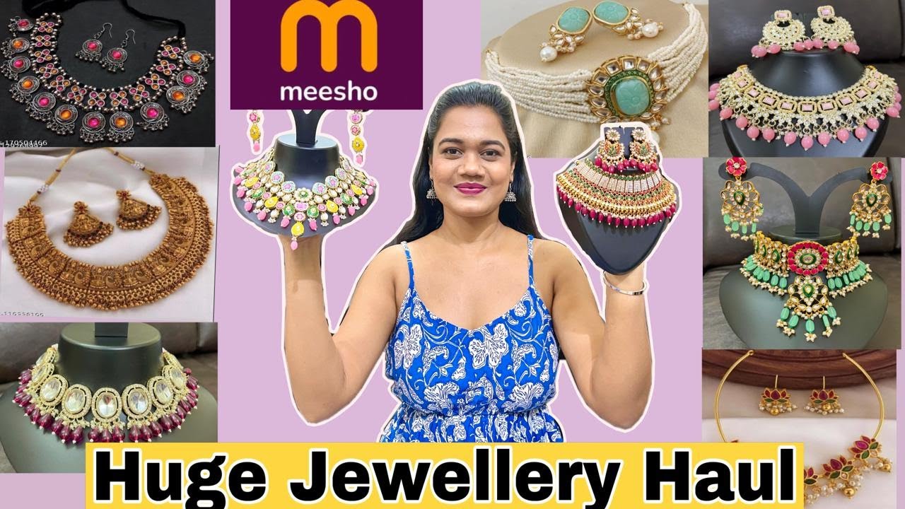 *HUGE* Meesho Jewellery Set Haul😍 Starting at ₹130/- | Meesho Wedding ...