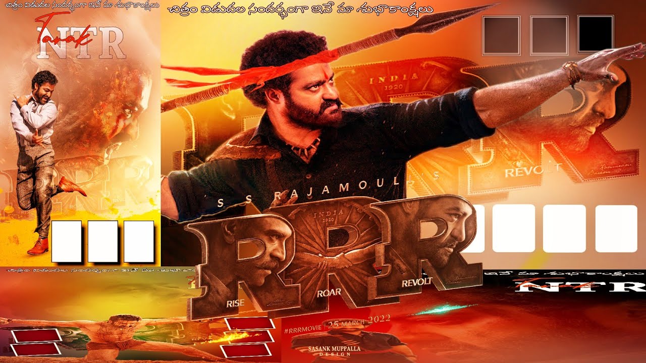 RRR Movie NTR Flexi banner Psd files||RRR Ntr flexi psd files|| RRR ...
