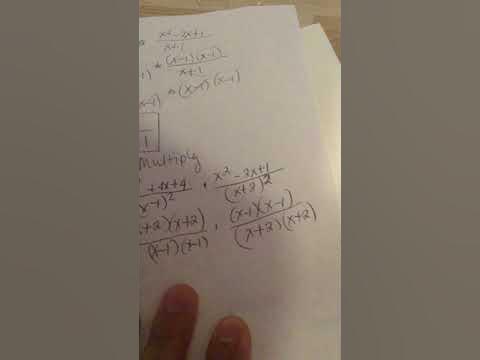 Multiplication/Division/finding LCD of Rational expression. Grade 8 ...