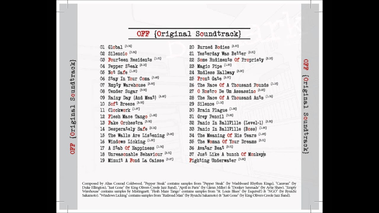 OFF Original Soundtrack 19 Minuit A Fond La Caisse - YouTube