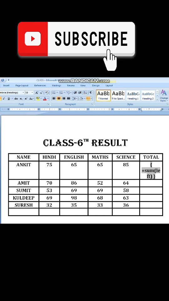 Ms Word Main Sum Ctrlf9 Use Computerknowledge Msword Computershortkeys Computerbasic Youtube
