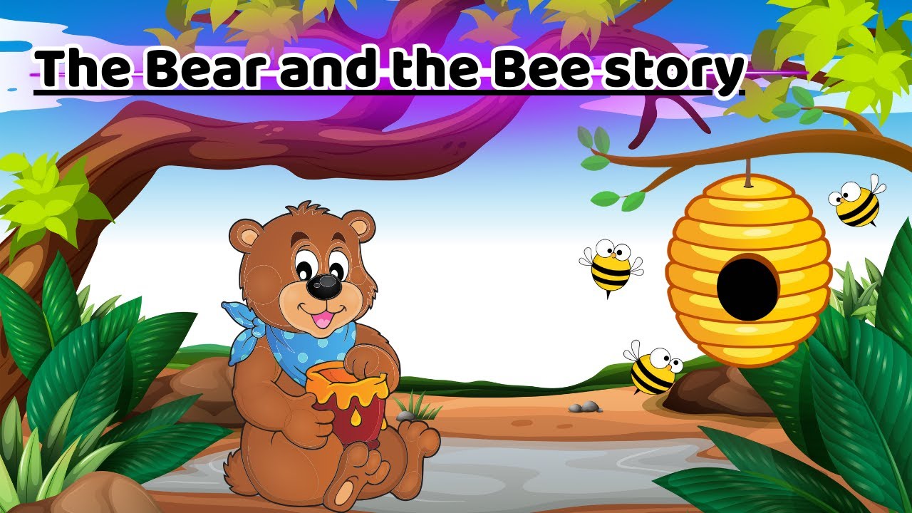 The Bee and the Bird story | English short stories | kids story in ...