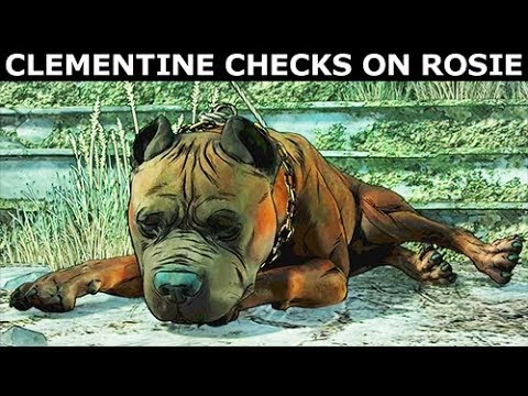 Clementine Checks On Rosie Before Entering The Cellar - The Walking ...
