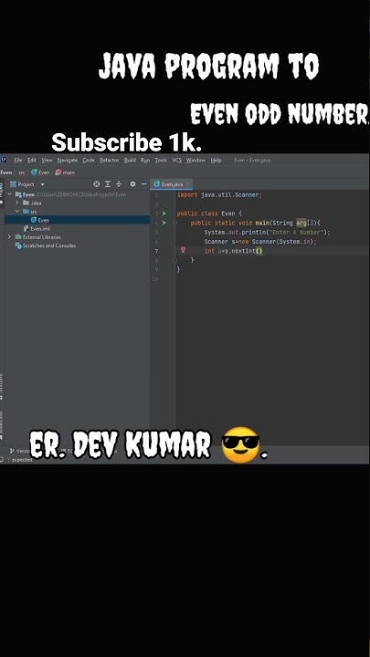 Program To Enter Even Odd Number II Software Engineer 🖥️🖥️ Tutorial 💯🧠#shorts #subscribe #java # ...