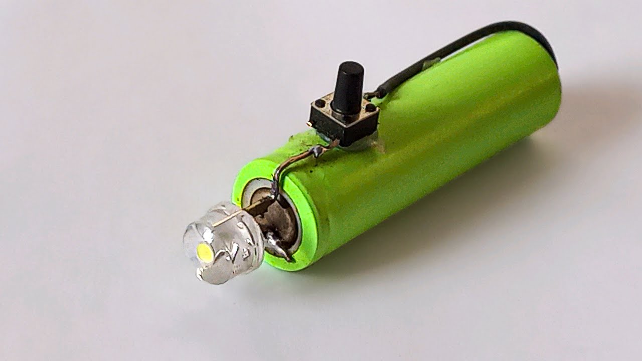 DIY Portable Flashlight : Building a Compact Light Source with Battery ...