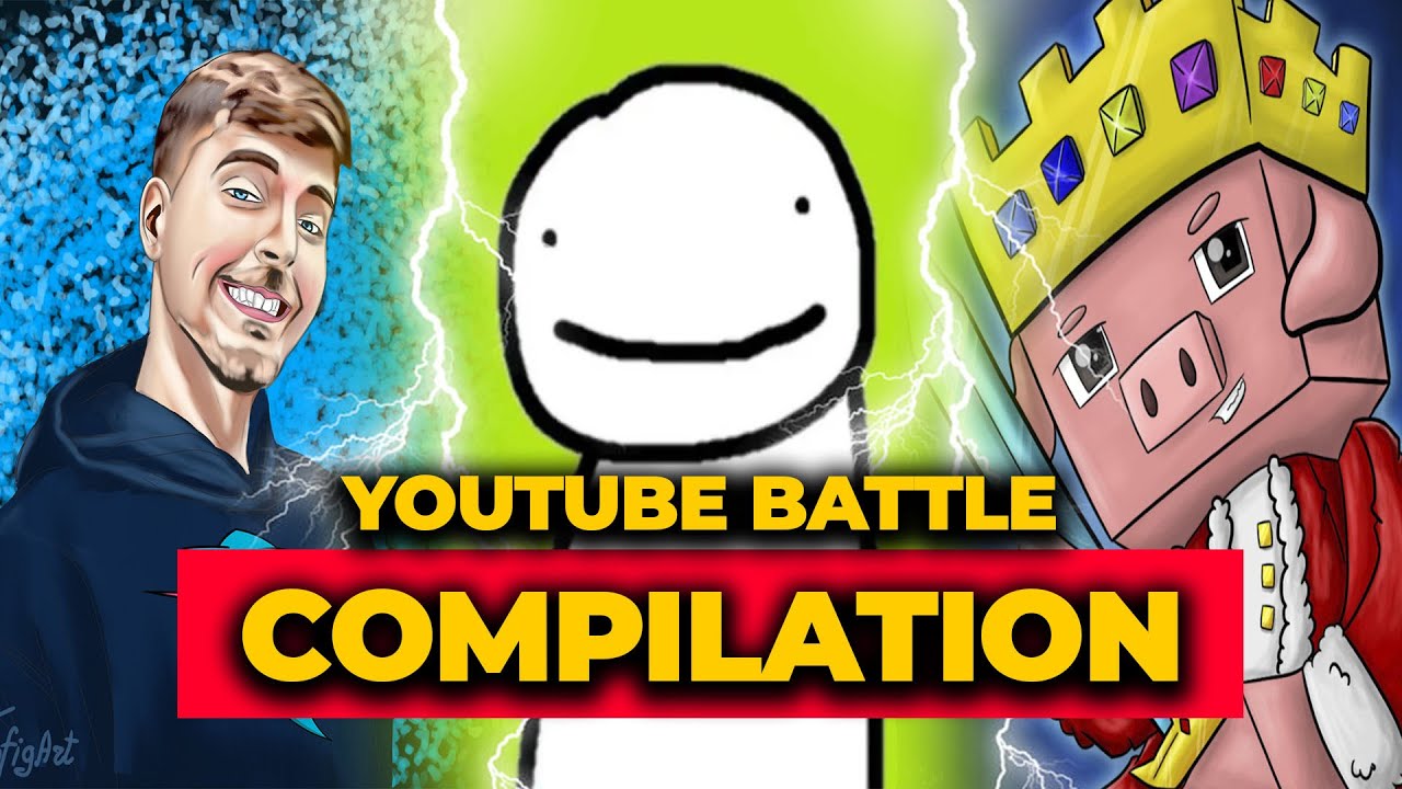 mrbeast vs dream vs technoblade How different youtubers play minecraft COMPILATION - YouTube
