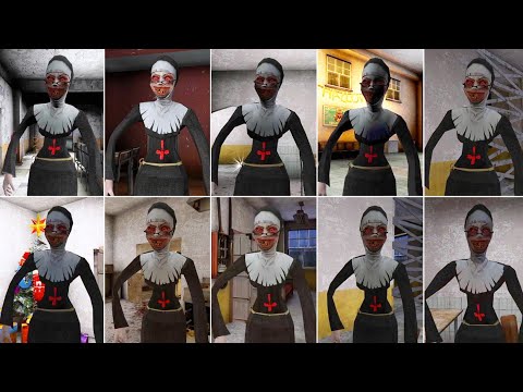 Evil Nun All Version Jumpscare Battle | Version 1.1.1 - 1.8.6