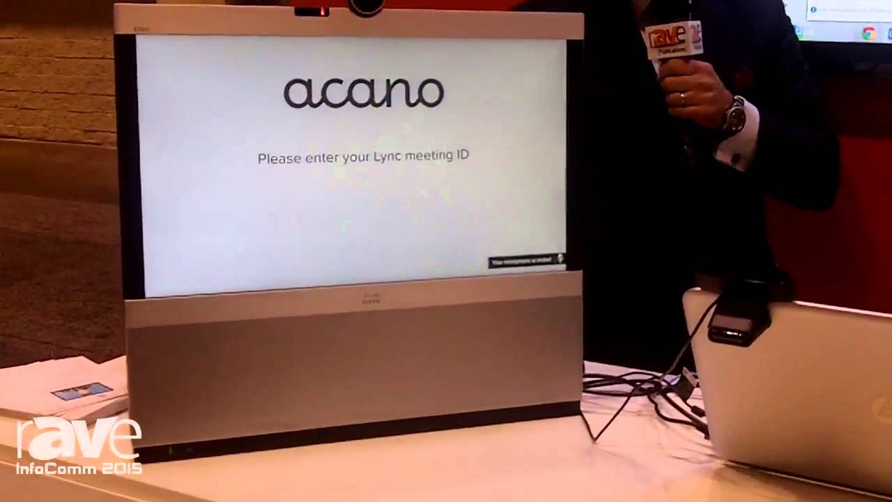InfoComm 2015: Acano Demos Virtual Meeting Room Software - YouTube