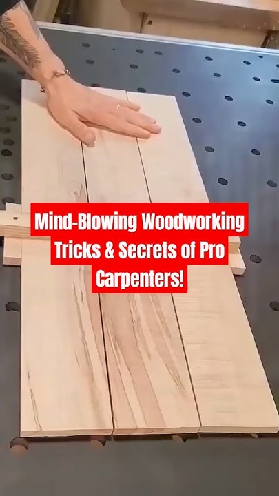 Mind-Blowing Woodworking Tricks & Secrets of Pro Carpenters! #shorts #feedshorts #woodworking ...