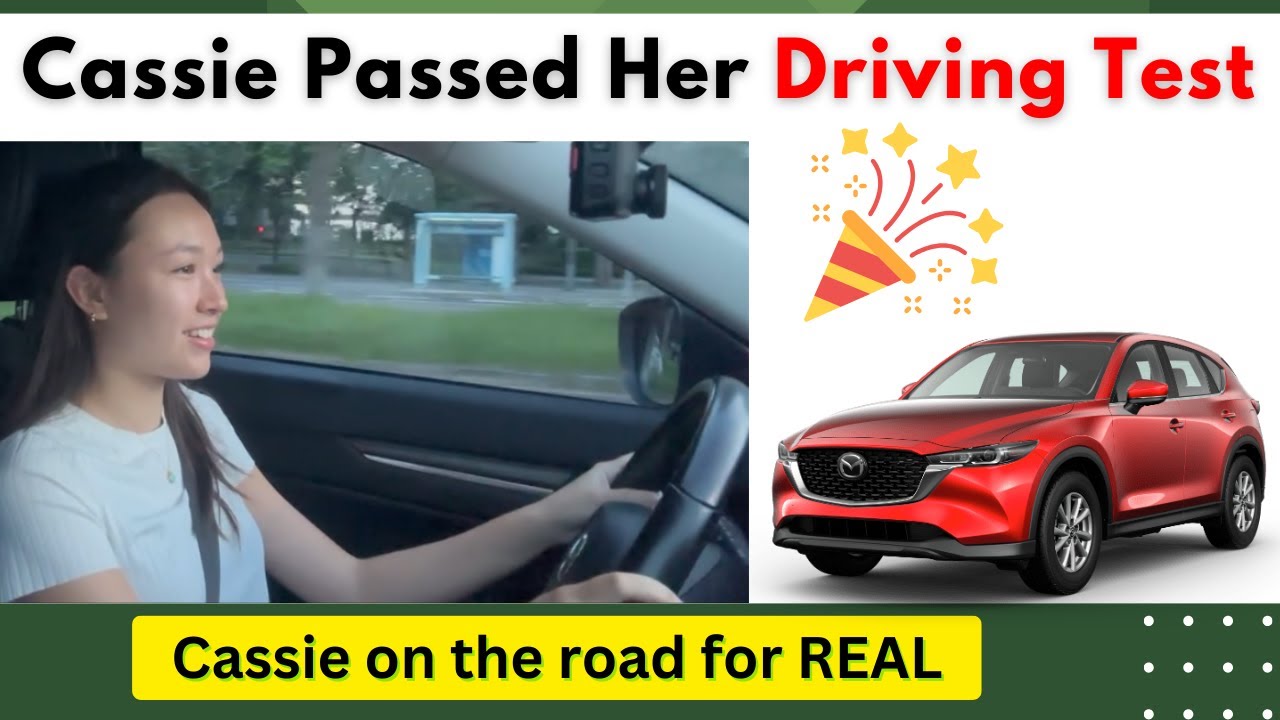 Cassie Passed her Driving Test - First Road Drive as Licensed Driver ...