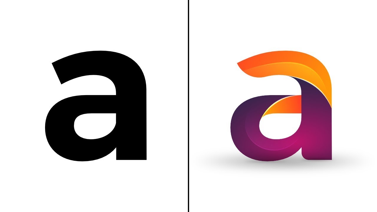 Affinity Designer | How To Make 3D Letter Logo - YouTube