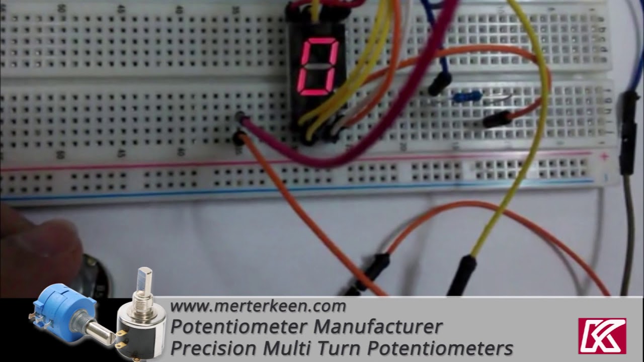 rotary potentiometer arduino | by www.meterkeen.com - YouTube