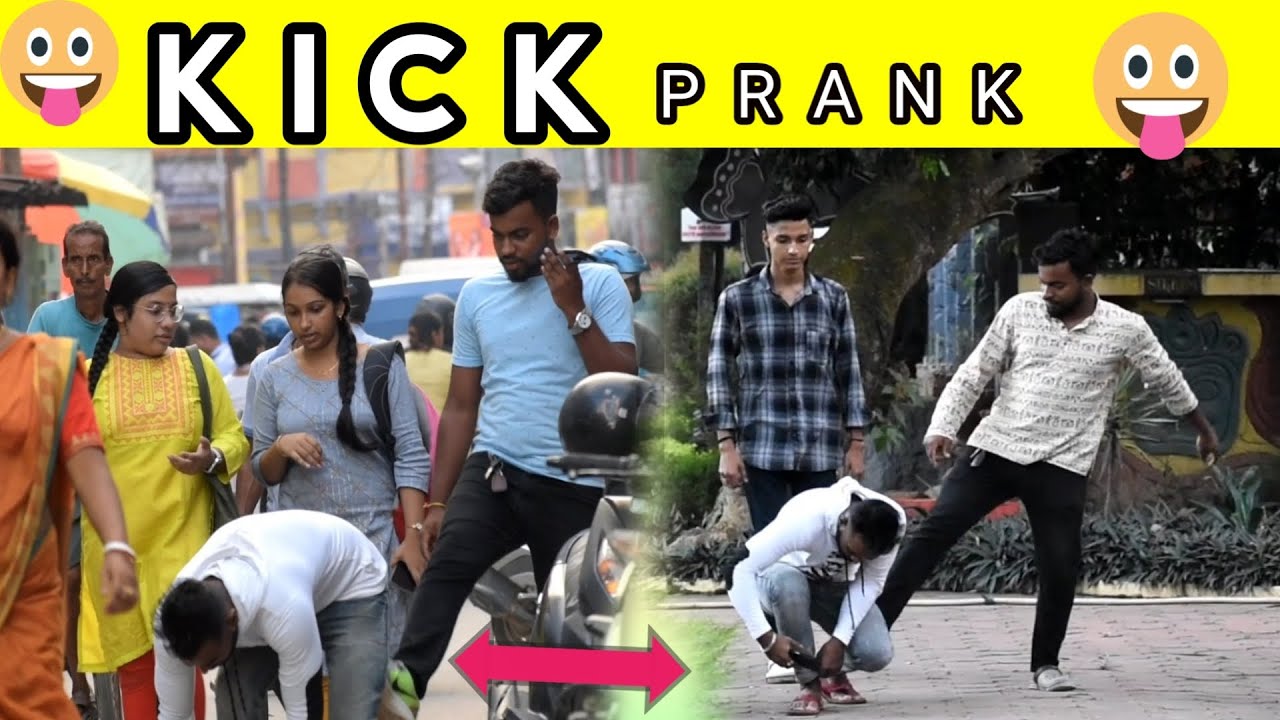 KICK PRANK ON ROAD||😅😛 - YouTube