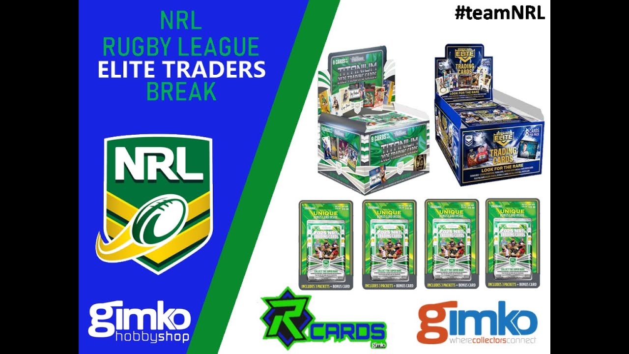 #2381 TGI NRL Rugby League 2025 Traders Titanium Elite - Live Card ...