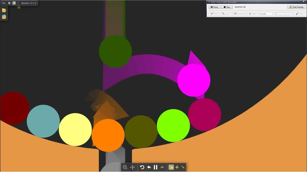 Stay First & Last Marble Race First 2A In Algodoo Part 2 - YouTube